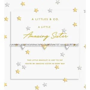 A LITTLES & CO Sparkle Confetti A Little 'amazing Sister' Bracelet - Mixed
