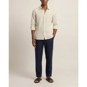 Orlebar Brown Justin Seersucker Cotton Stripe Shirt