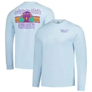 IMAGE ONE Lsu Tigers Frosted Dreams Comfort Colors Long Sleeve T-shirt - Light Blue