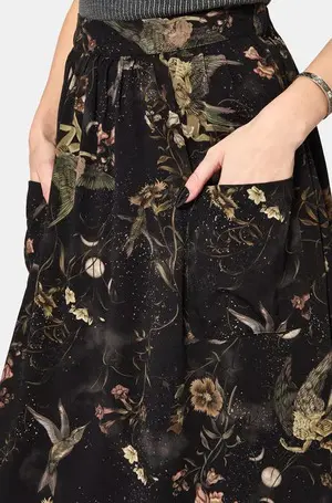DISTURBIA Harpyiai Print Midaxi Skirt
