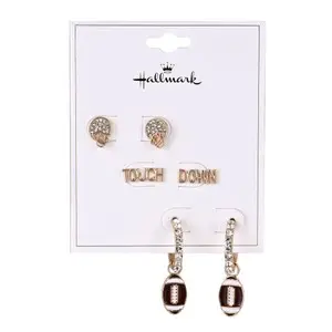 HALLMARK Game Day Trio Earring Set