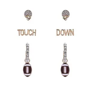 HALLMARK Game Day Trio Earring Set