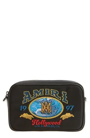 Amiri Embroidered Logo Camera Case