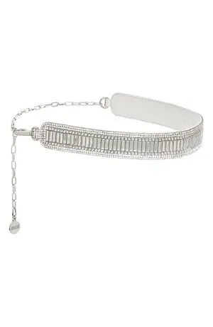 Judith Leiber Baguette Beaded Chain Belt