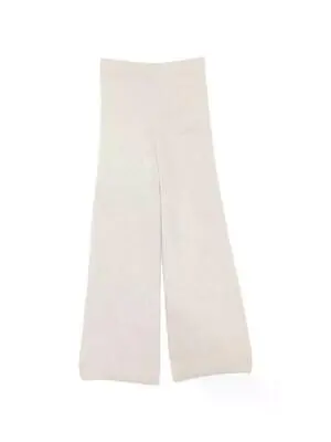 N.peal Honeycomb-knit Cashmere Trousers - Neutrals