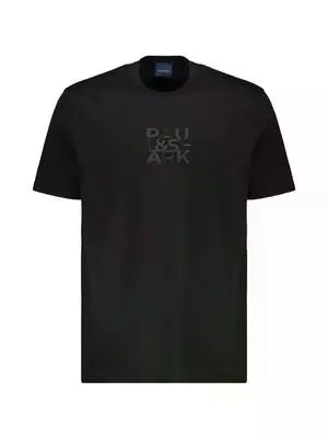 Paul & Shark Logo-embroidered Cotton T-shirt - Black
