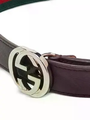 Gucci Interlocking Gg Web Stripe Belt