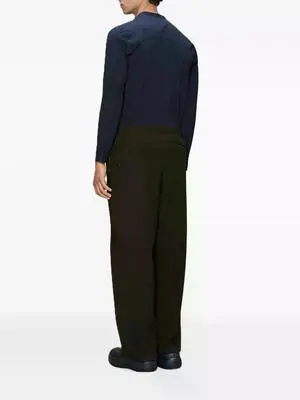 Rains Fleece Texture Track Pants With Drawstring Waist - Brown