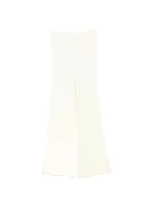 N.peal Ribbed Knit Cashmere Trousers