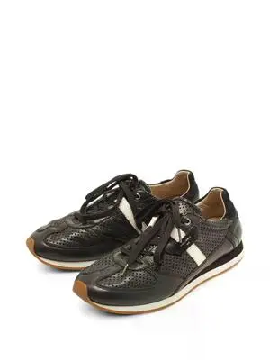 Dolce & Gabbana Perforated Leather Lace-up Sneakers