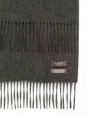 N.peal Fringed Woven Scarf