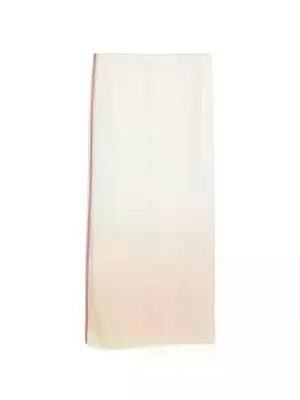 N.peal Bordered Pashmina Scarf - Brown