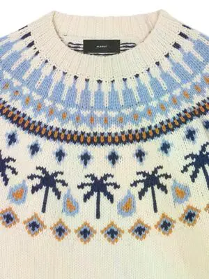 Alanui Jacquard-knit Fair Isle Sweater
