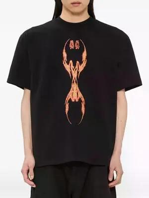 44 LABEL GROUP Graphic-print Crew-neck T-shirt - Black