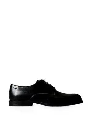 Calvin Klein Logo-plaque Derby Shoes - Black