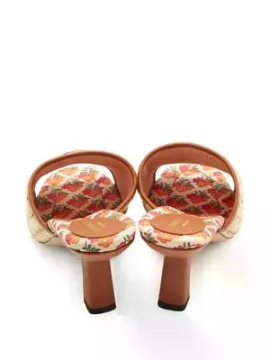 Gucci Interlocking G Raffia High Heel Sandals
