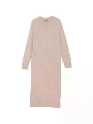 N.peal Cashmere Long Sleeve Round Neck Dress