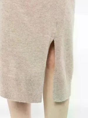 N.peal Cashmere Long Sleeve Round Neck Dress