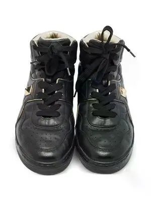 Valentino Garavani One Stud High-top Sneakers - Black