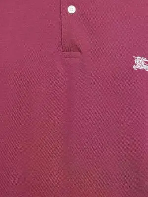Burberry Embroidered-logo Piqué Polo Shirt