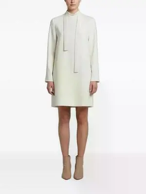 Valentino Garavani Tie-neck Oversized Tunic Mini Dress