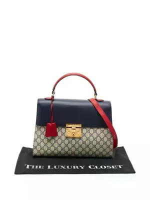 Gucci Medium Padlock Gg-supreme Tote Bag