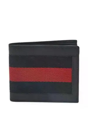 Gucci Web-stripe Bifold Wallet - Blue