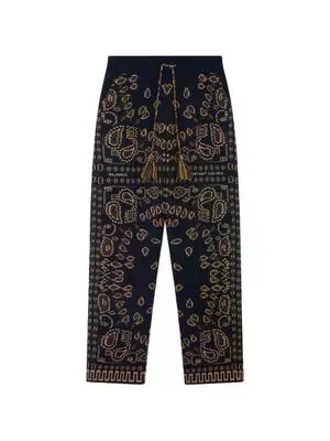 Alanui Bandana-jacquard Wool Trousers