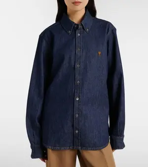 AMI Paris De Cœur Denim Shirt
