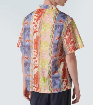 Etro Printed Cotton Bowling Shirt