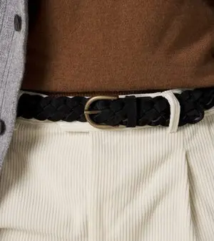 Rubinacci Braided Suede Belt