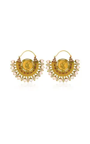 AMRAPALI 18k Yellow Motichur Earrings