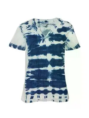 Stella McCartney Tie-dye V-neck Top - Blue