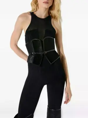 Elisabetta Franchi Bustier-style Cowhide Belt