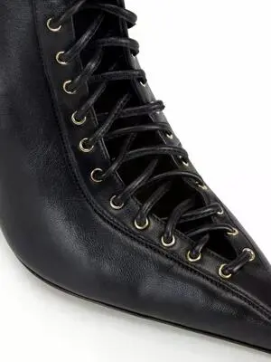 Elisabetta Franchi Nappa-leather Boots With Criss-cross Laces