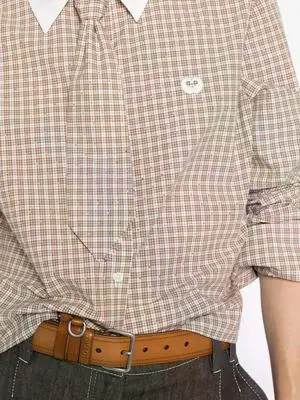 Maje Check-pattern Rhinestone-embellished Shirt