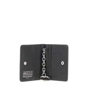 MAISON MARGIELA Leather Cardholder With Key-ring