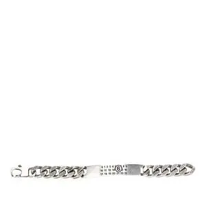 MAISON MARGIELA Logo Plate Bracelet - Silver