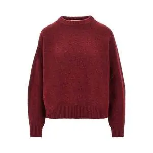 Max Mara Alpaca Wool-blend Knitted Weater - Red