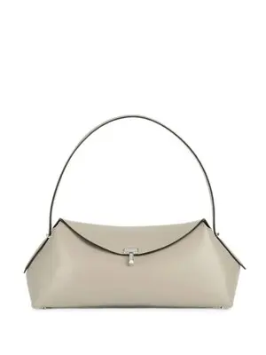 TOTEME T-lock Leather Shoulder Bag - Gray