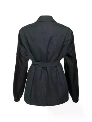 Prada Belted Blazer With Re-nylon Panels