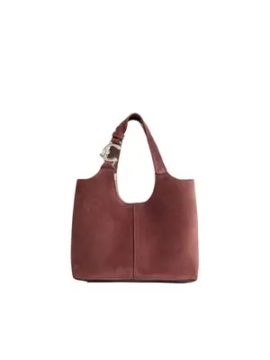 COCCINELLE C-easy Small Suede Bag - Red