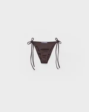 Prada Interlock Knit Bikini Bottom - Ebony