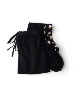 Prada Embroidered Over-the-knee Cotton Socks