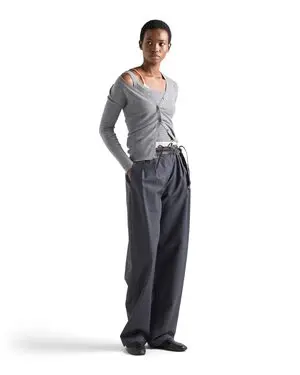 Prada Ribbed Knit Cashmere Tank Top