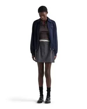 Prada Light Mohair Miniskirt - Grey