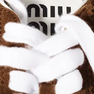 Miu Miu Plume Suede Sneakers