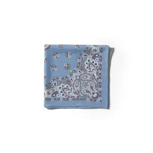 Miu Miu Printed Wool And Cashmere Scarf - Cloudy Gray