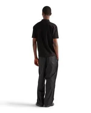 Prada Piqué Polo Hirt With Re-nylon Detail