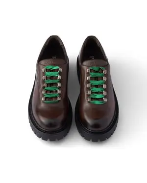 Prada Leather Lace-up Shoes